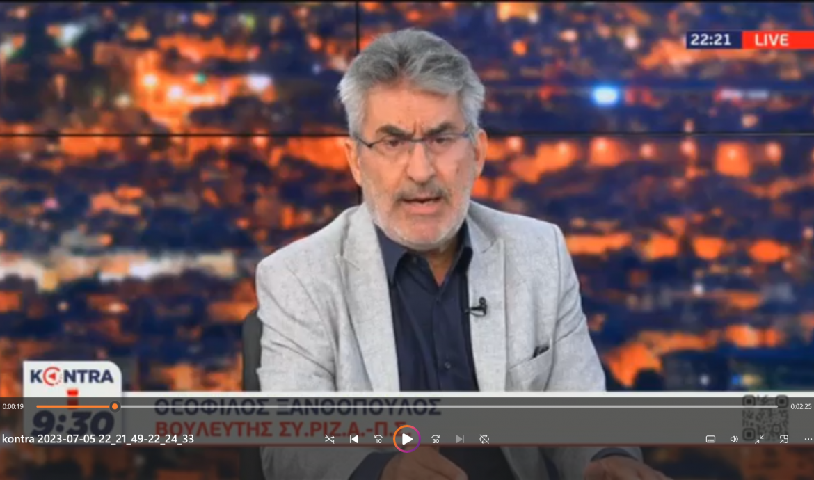 Θ. Ξανθόπουλος στο Κόντρα: Η απαξίωση του ΕΚΑΒ αποτελεί συνέχεια της ...